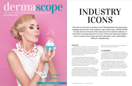 Industry Icons | Featured In Dermascope | News | Celluma