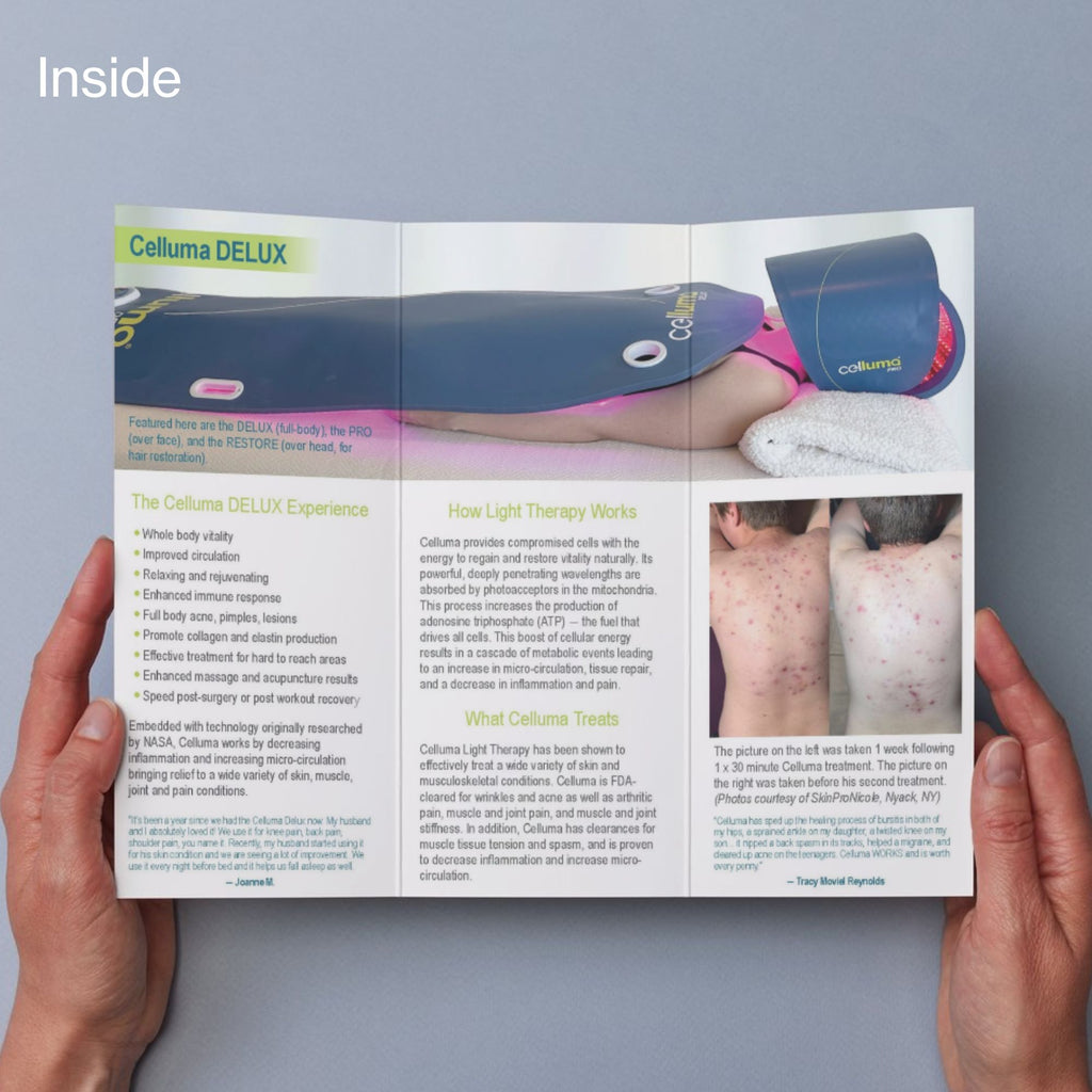 Celluma DELUX Patient Brochures – 50PK
